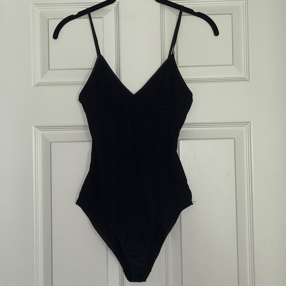 Aritzia Golden By Tna Black Bodysuit - Gem
